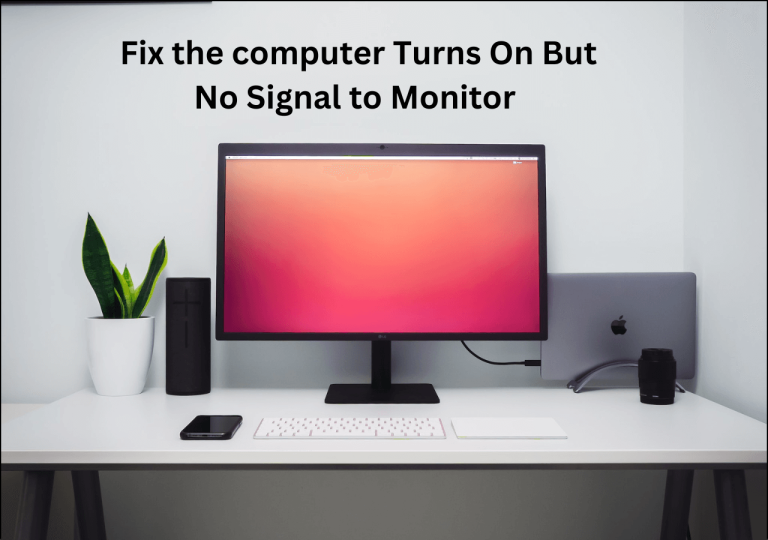 What Does No Signal Mean on a Computer Monitor: Quick Fixes - My Blog